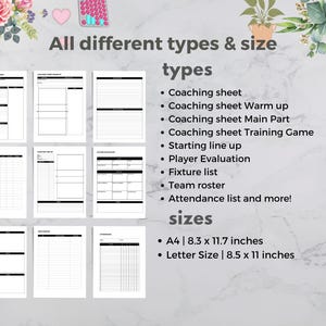 Volleyball Coaching Sheet, Volleyball Coach Planner, Volleyball ...