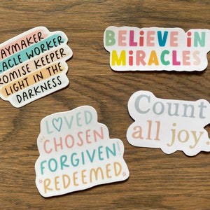 Christian Sticker Pack | Scripture Sticker Bundle | Jesus Sticker Pack ...