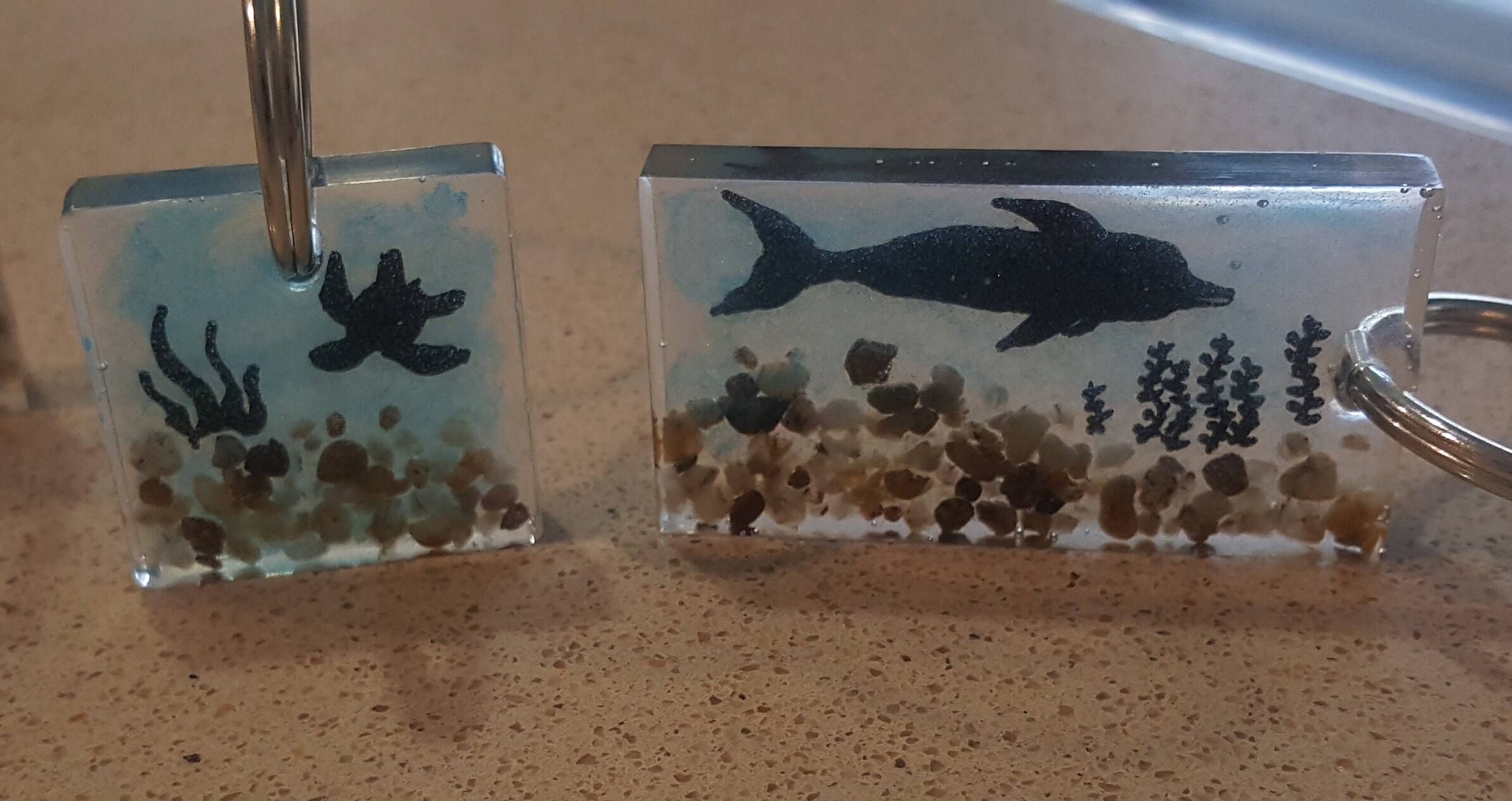 Resin Beach Keychains - Etsy