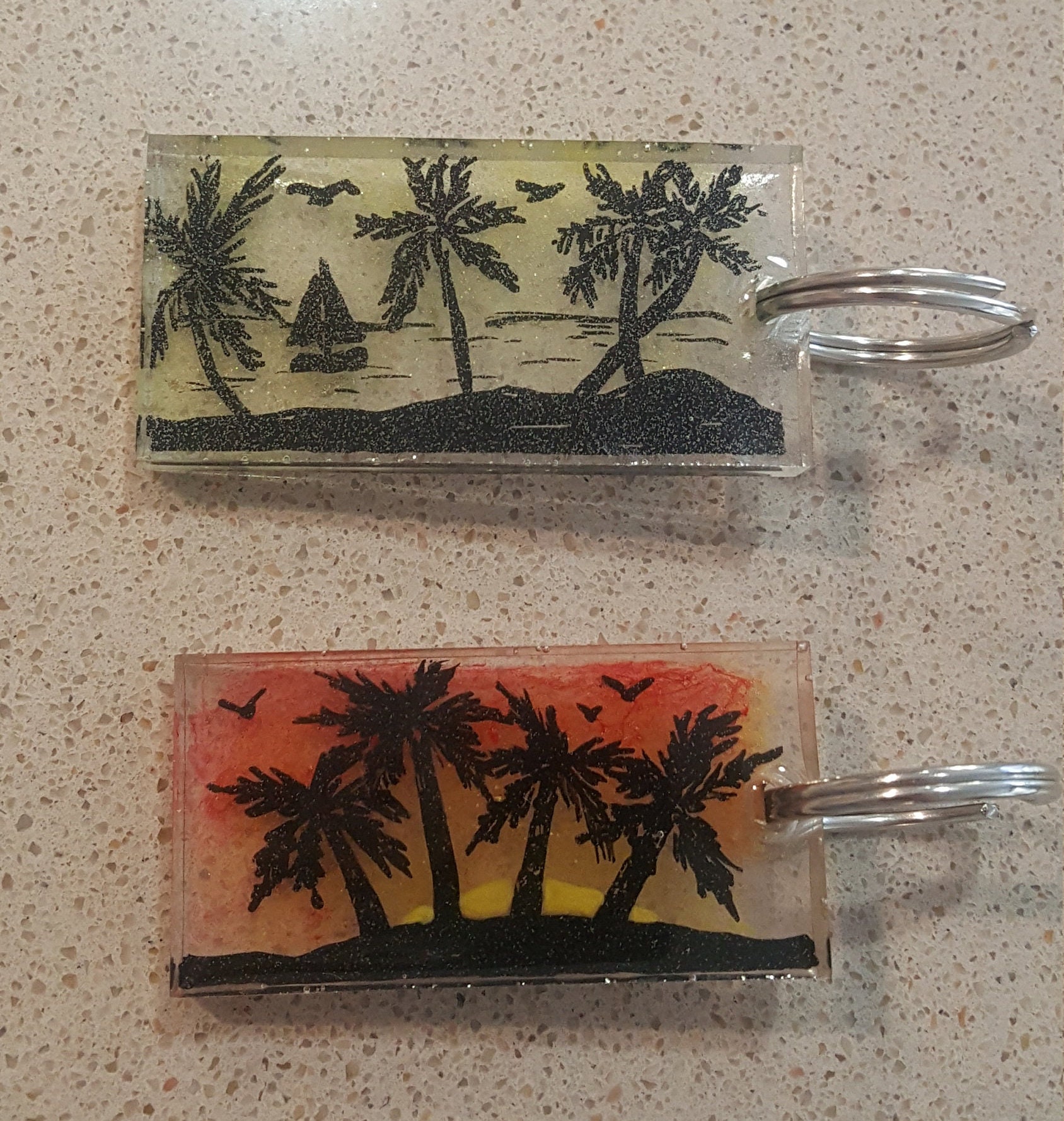 Resin Scenic Keychains - Etsy