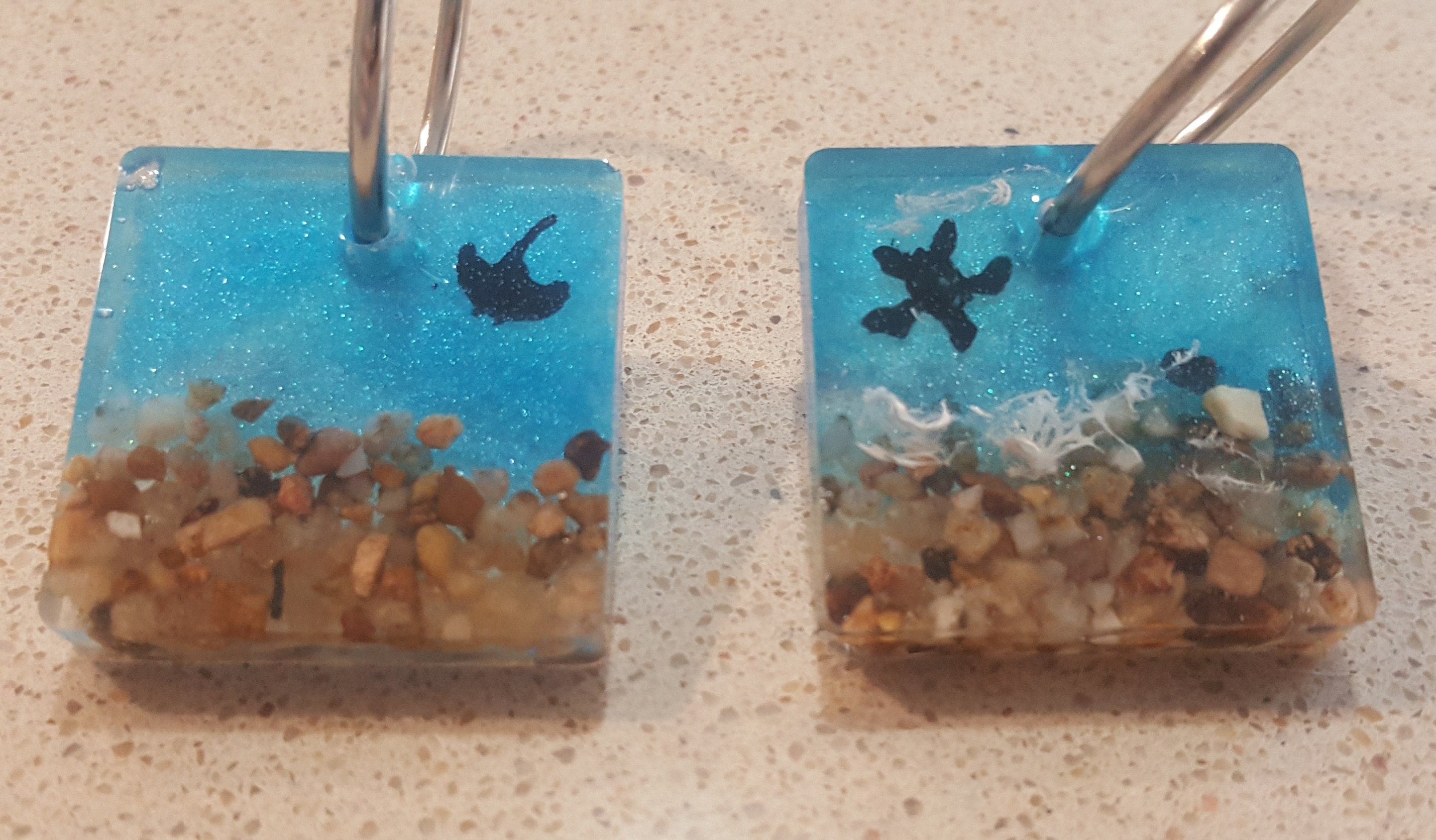 Resin Beach Keychains - Etsy