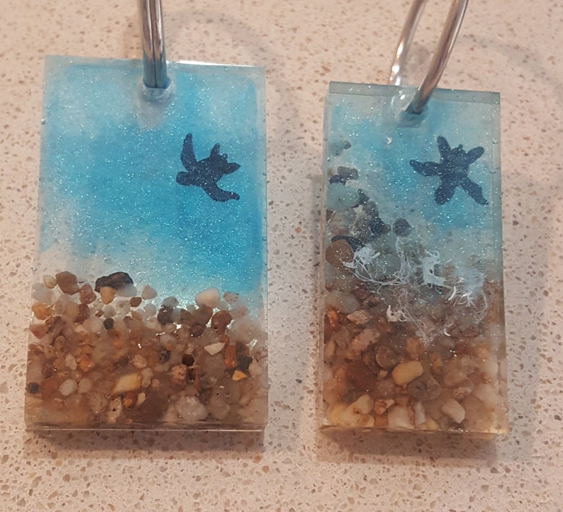 Resin Beach Keychains - Etsy