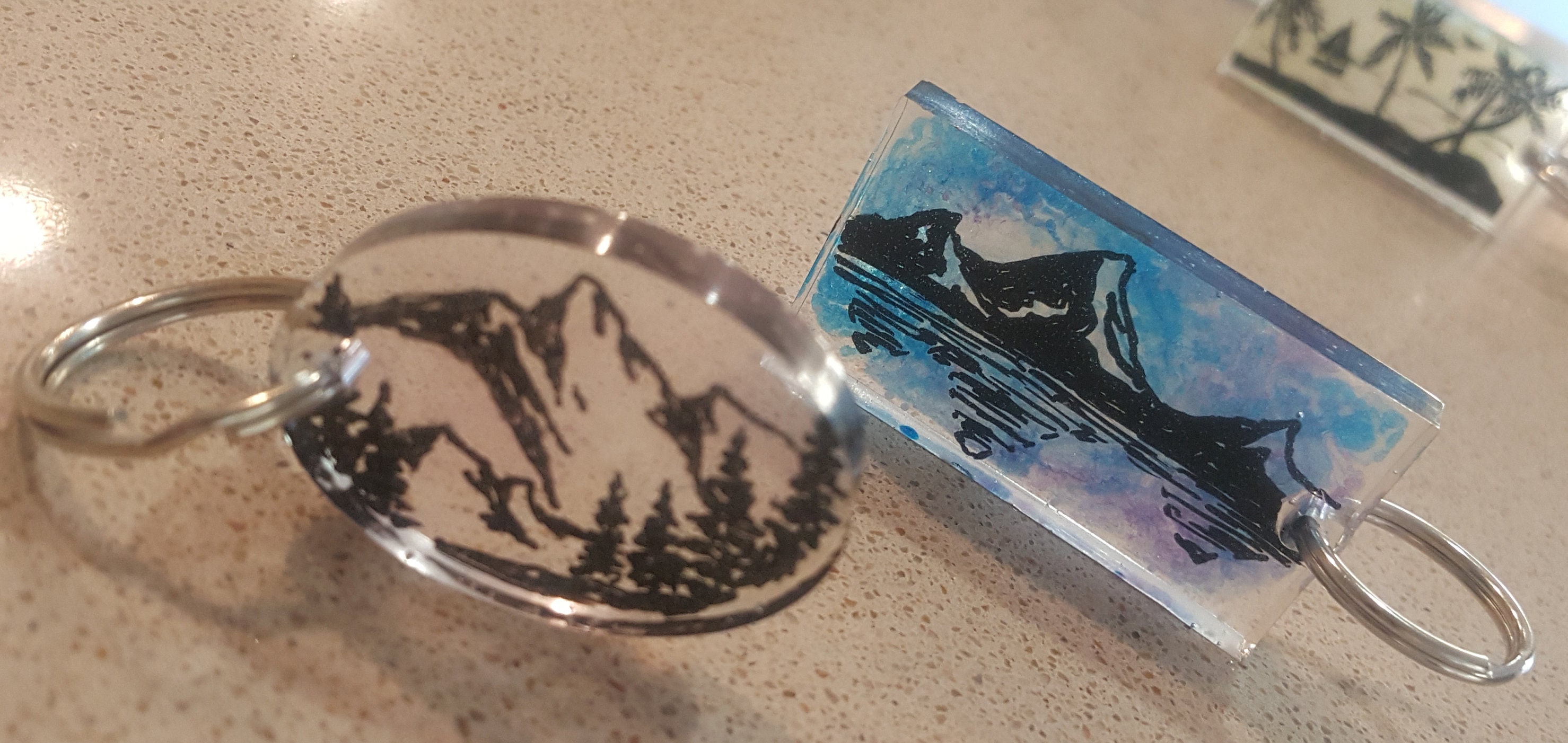Resin Scenic Keychains - Etsy