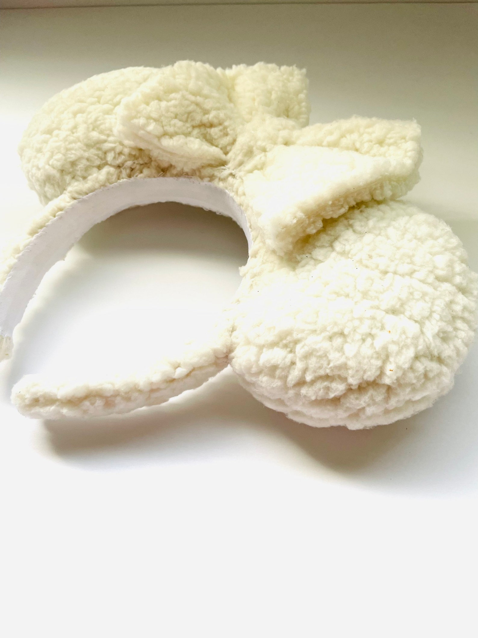 Ivory Sherpa Mouse Ears - Etsy