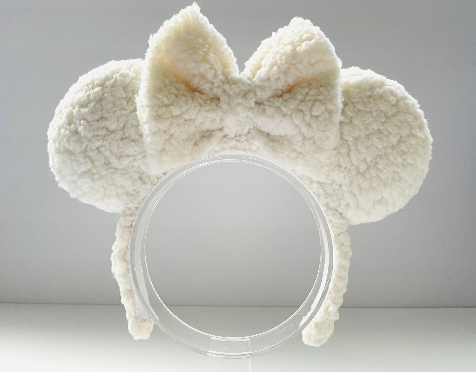 Ivory Sherpa Mouse Ears - Etsy