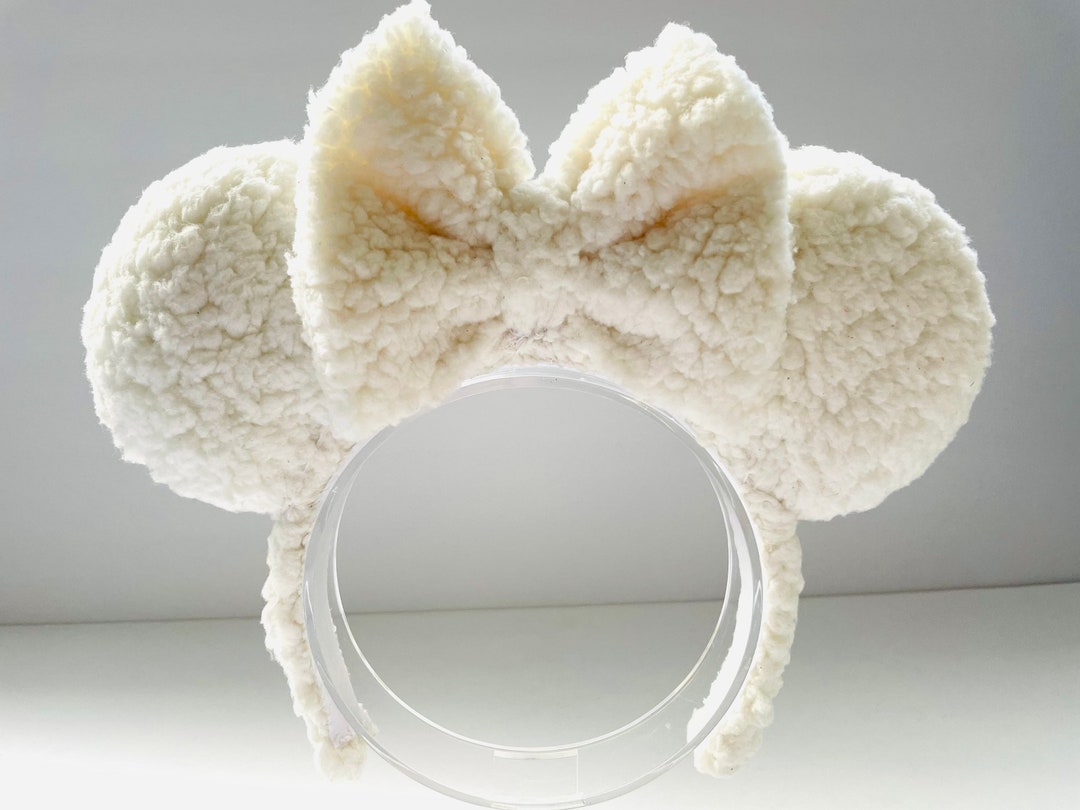 Ivory Sherpa Mouse Ears - Etsy