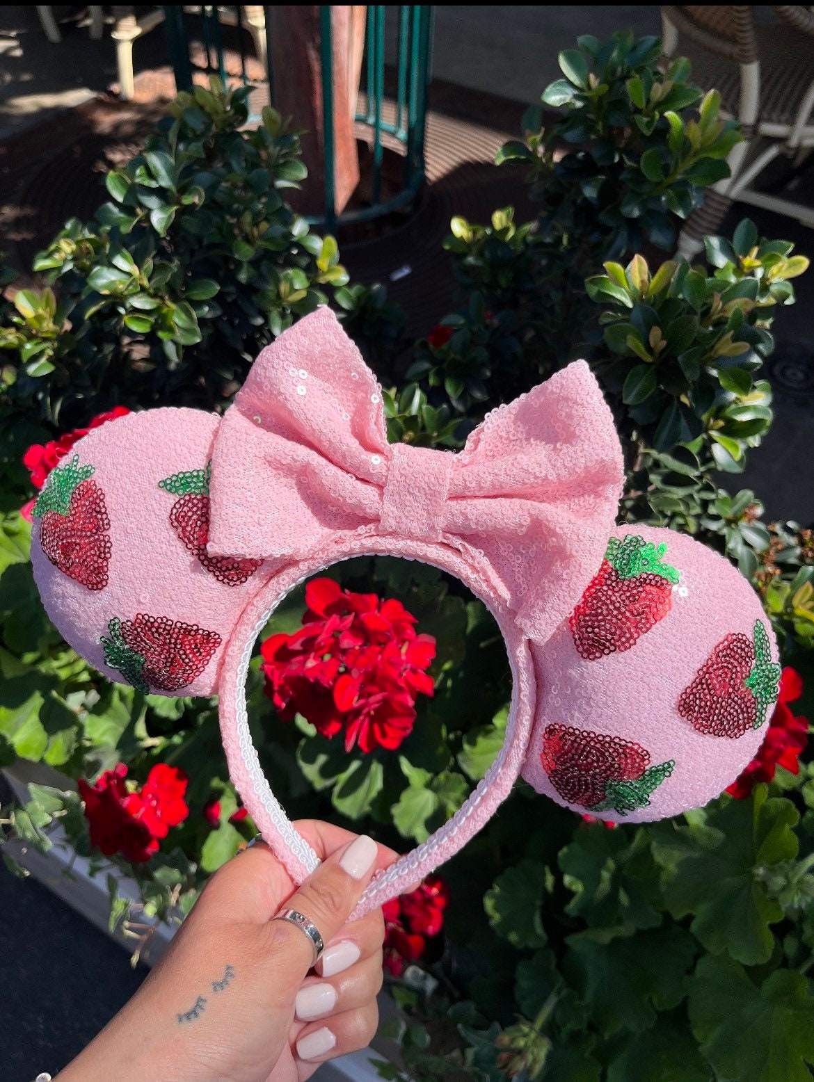 Strawberry Mickey Ears - Etsy