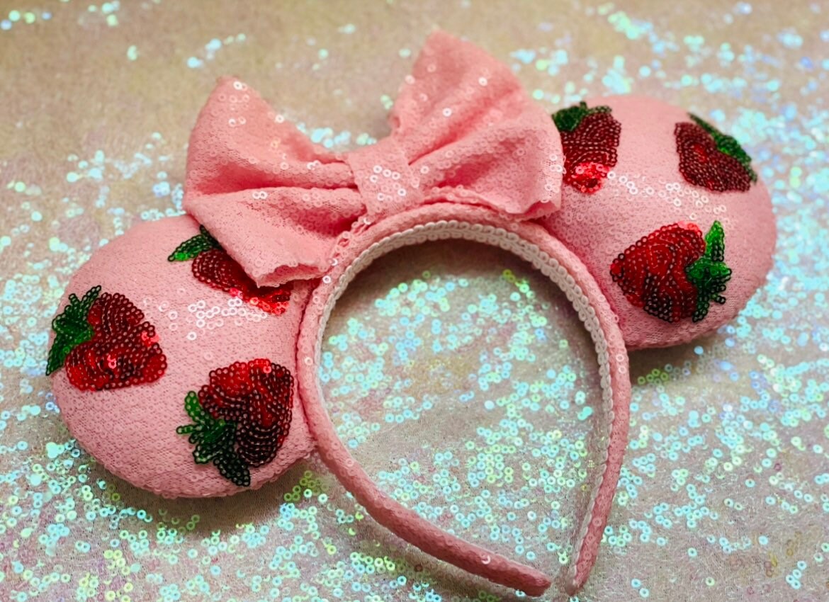 Strawberry Mickey Ears - Etsy