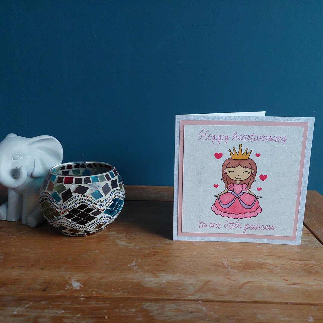 Personalised Happy Heartiversary Card | Little Princesss | CHD Warrior ...
