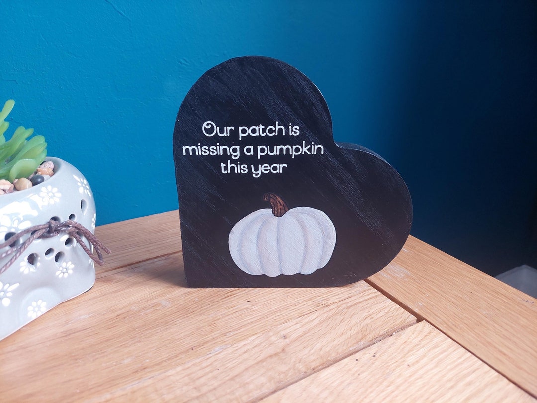 Handpainted Memorial Sign: Pumpkin Remembrance, Baby Loss Keepsake - Etsy