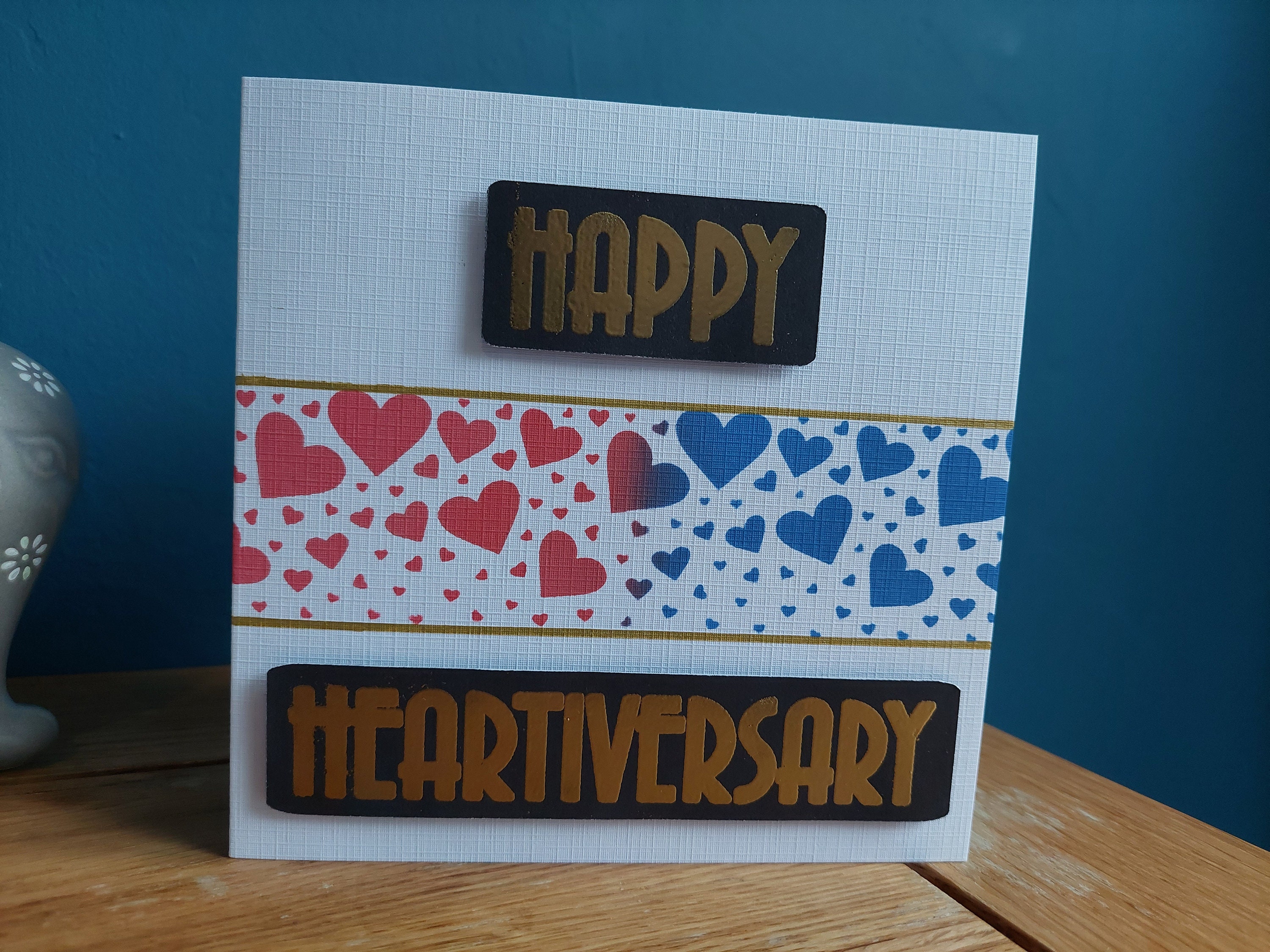 Art Deco Style Happy Heartiversary Card - CHD Awareness - Etsy