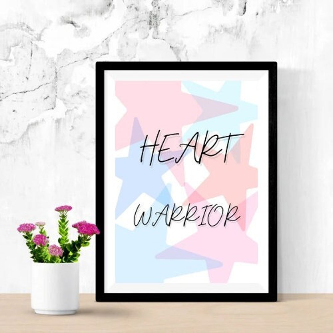 Digital Download A4 Size CHD Awareness / Congenital Heart Defects Heart ...