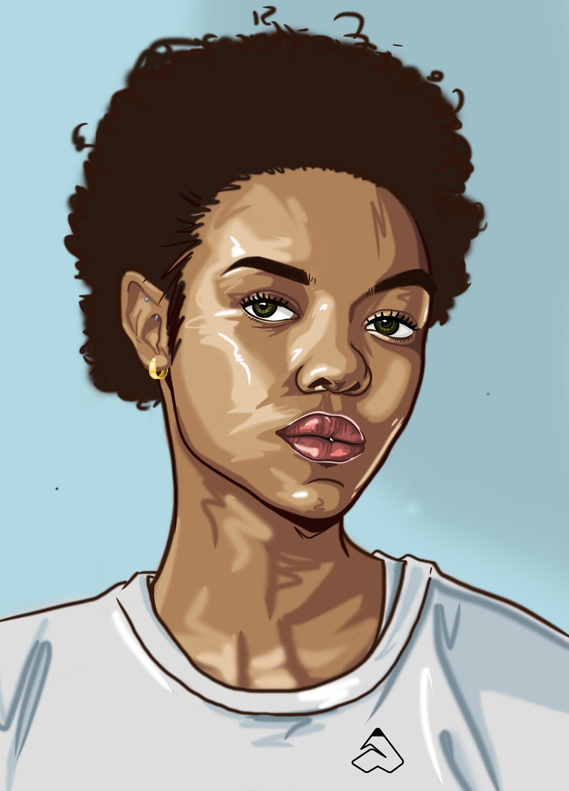 Custom Digital Portrait Painting, Portrait Illustration, Self-portrait ...