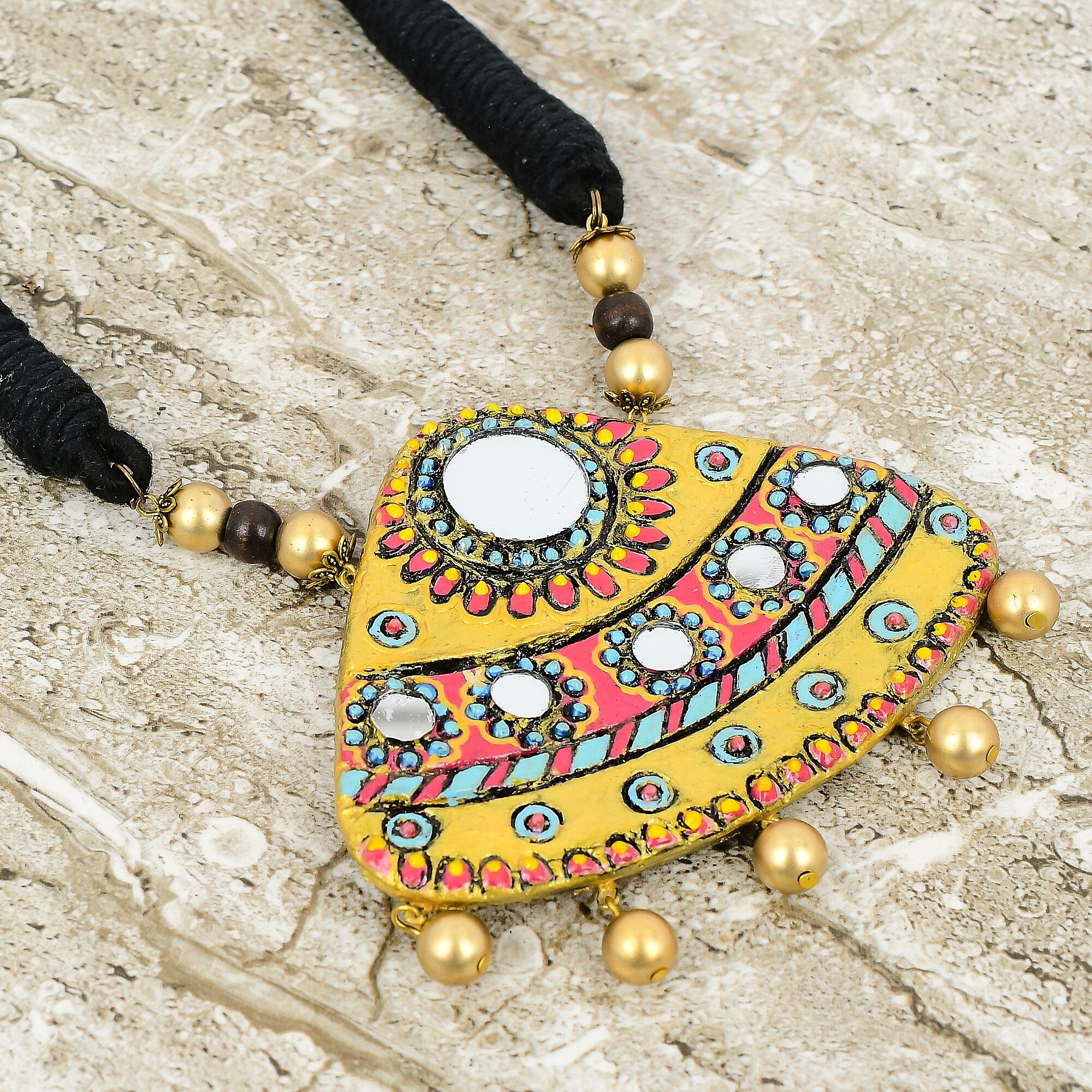 CRISTMAS Jewelryhandmade Mirror Work Necklace Set: Bollywood Dangle ...