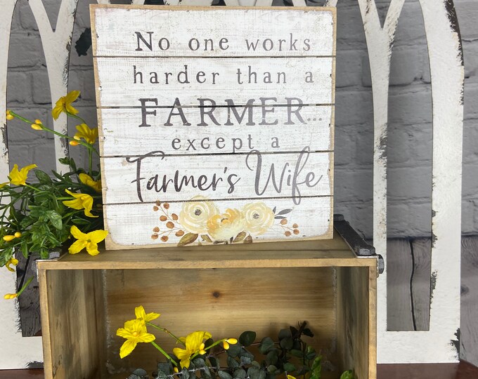 Farmers Wife wood sign - Etsy Österreich