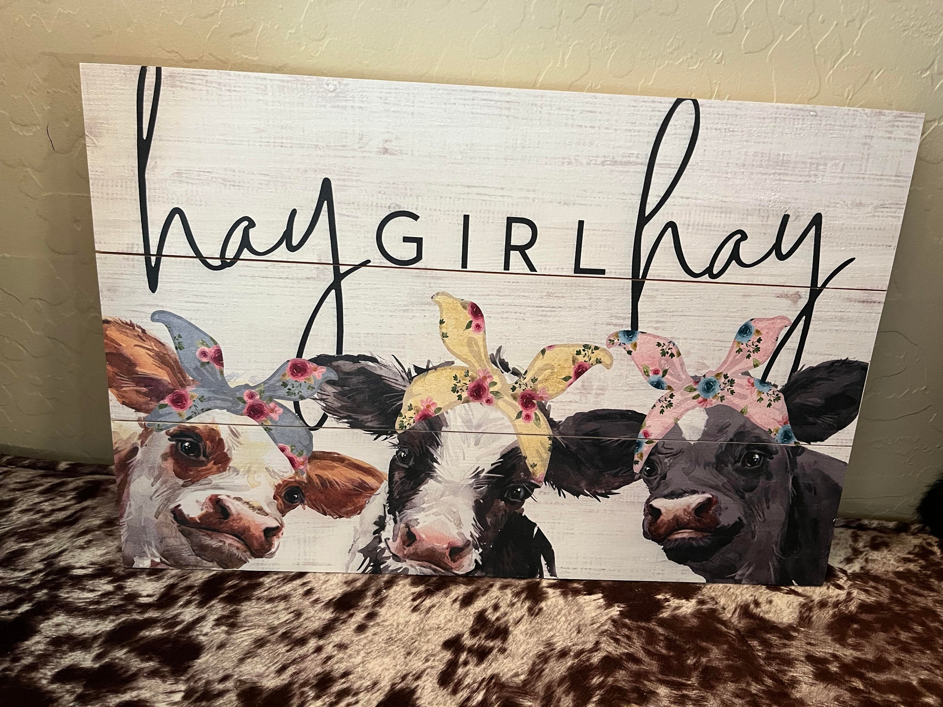 Wooden Hay Girl Hay Sign - Etsy