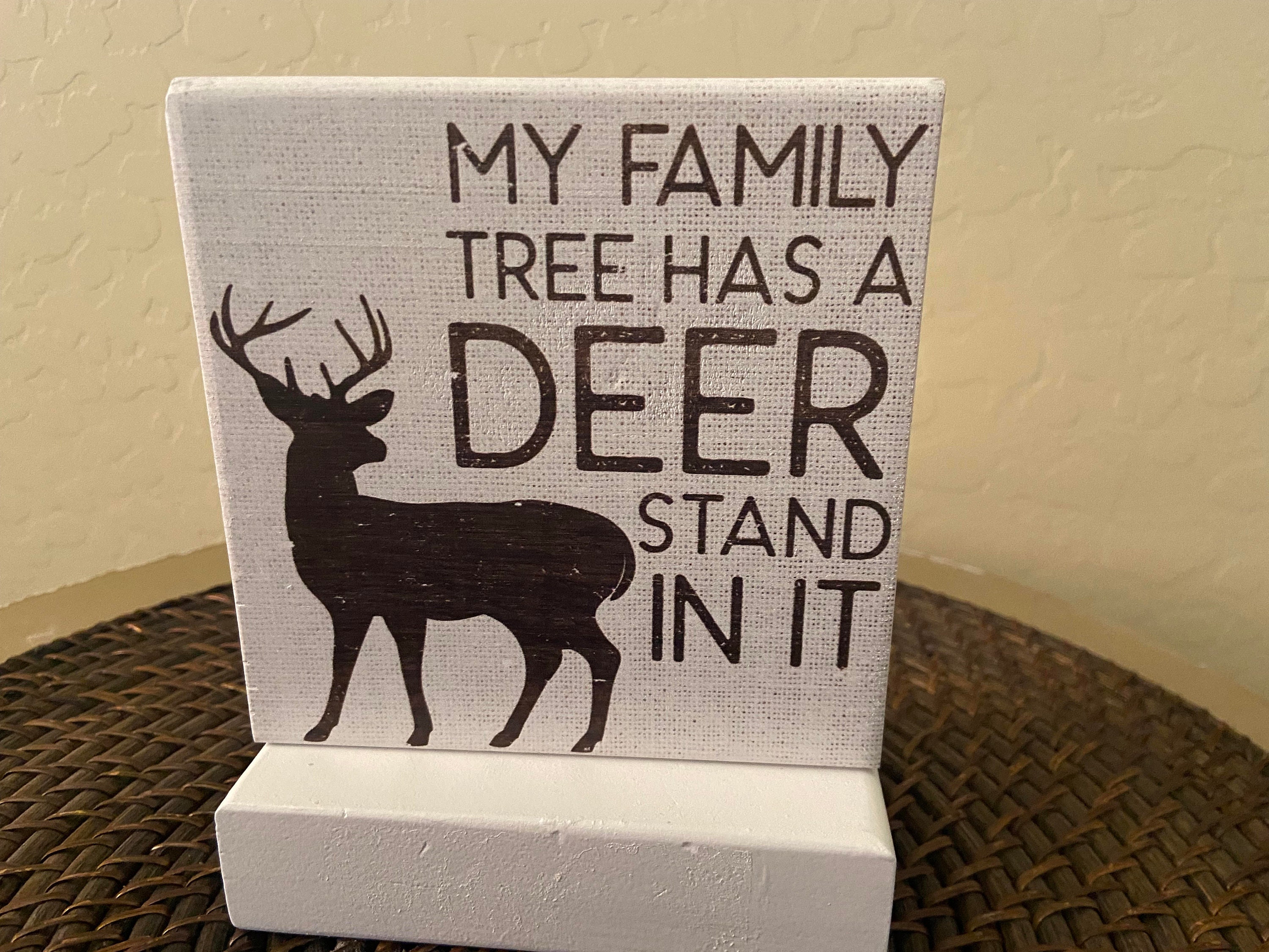 Wood Block - My Family Tree is a Tree Stand - Etsy