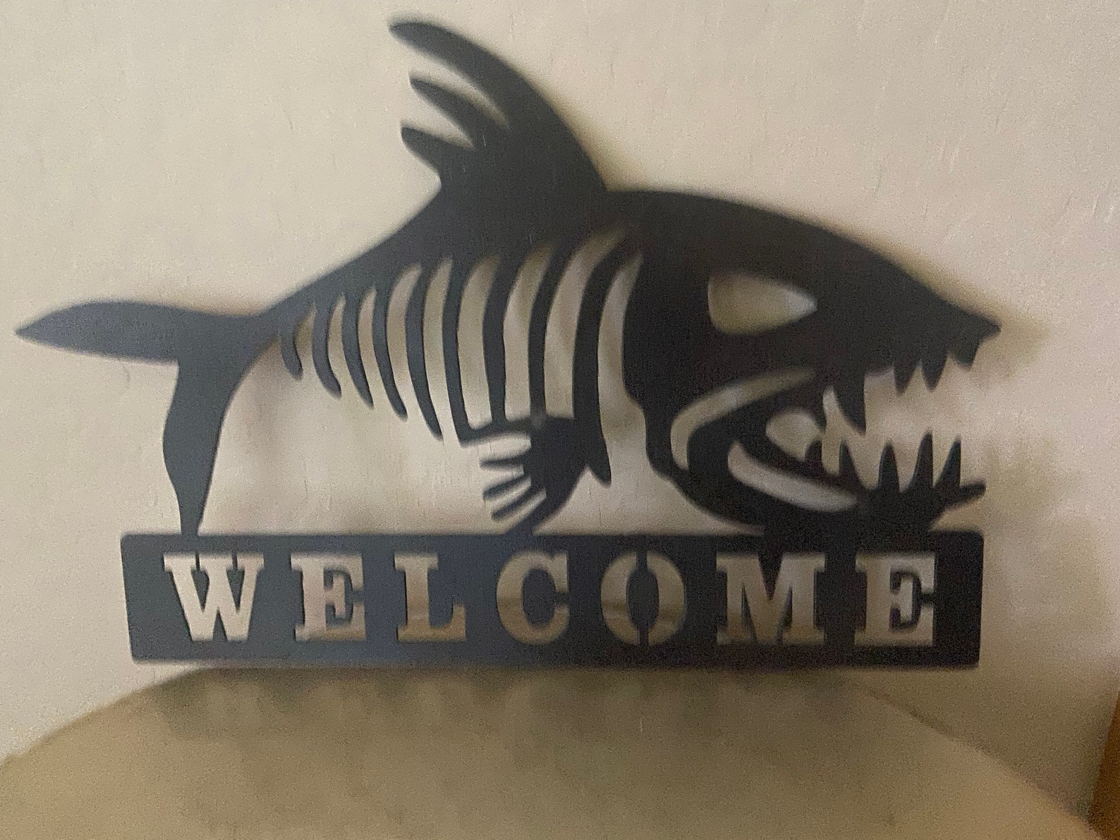 Metal Fish Welcome Sign - Etsy