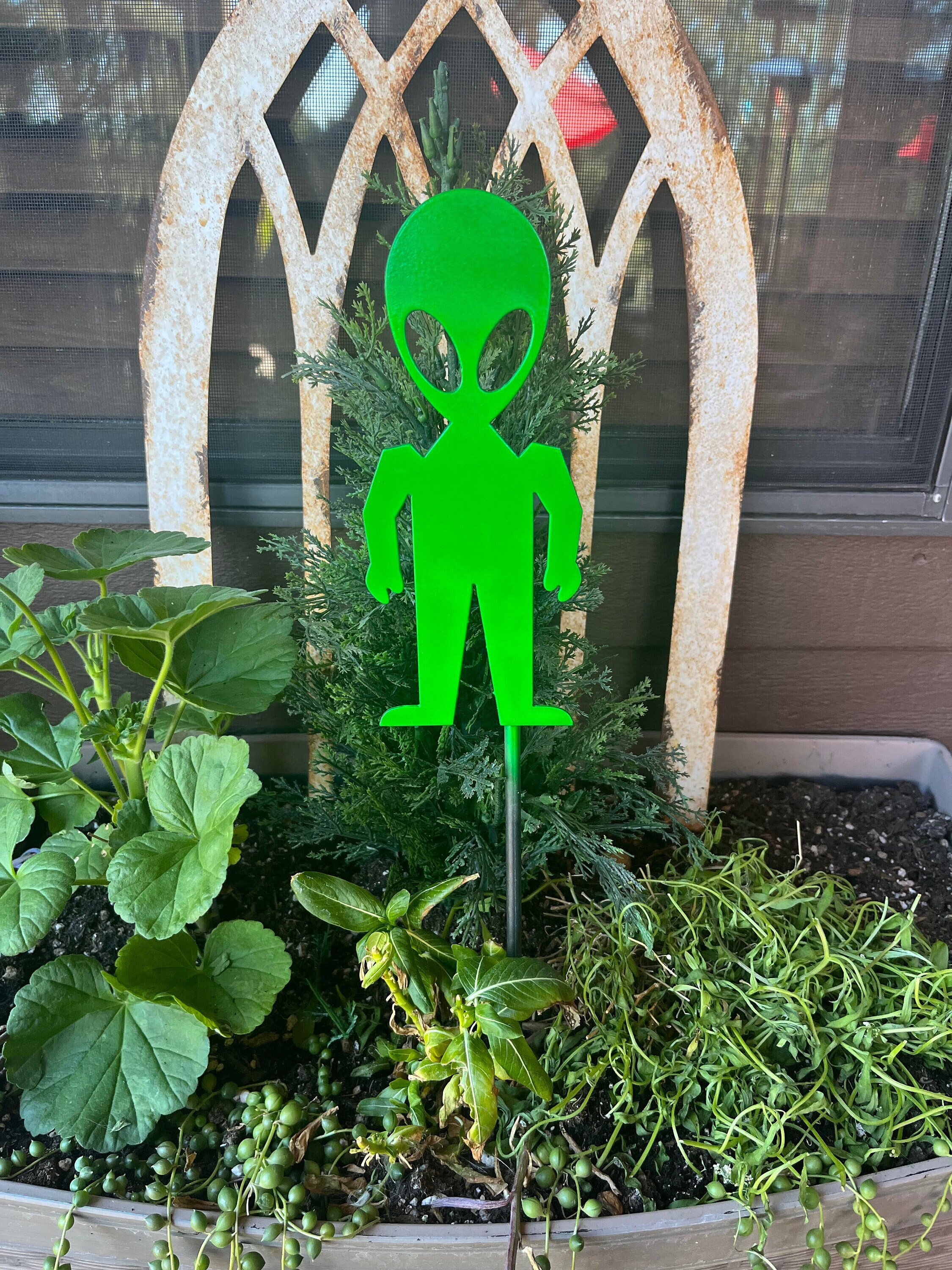 Alien Garden Stake - Etsy