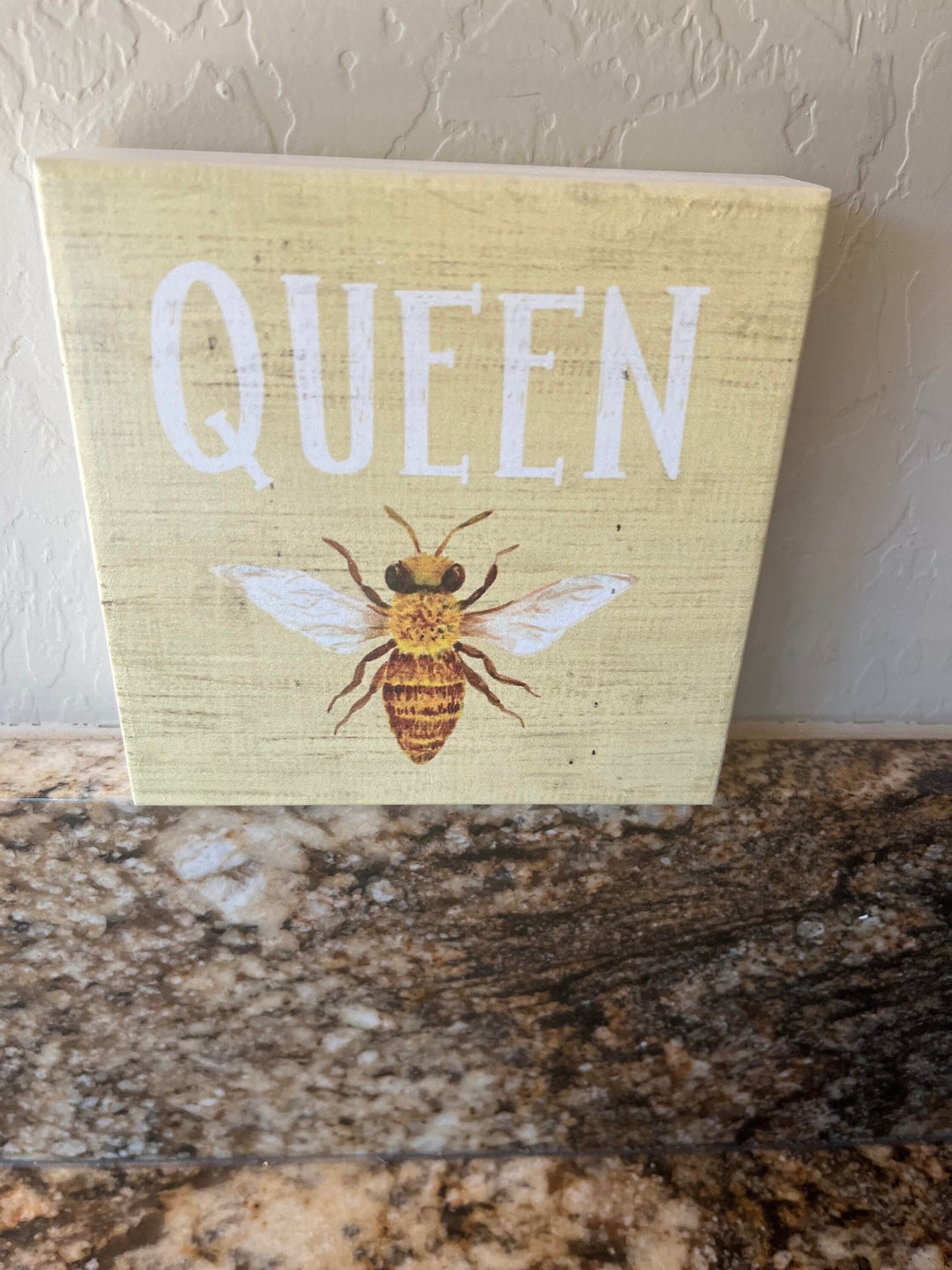 Wooden Queen Bee Block - Etsy