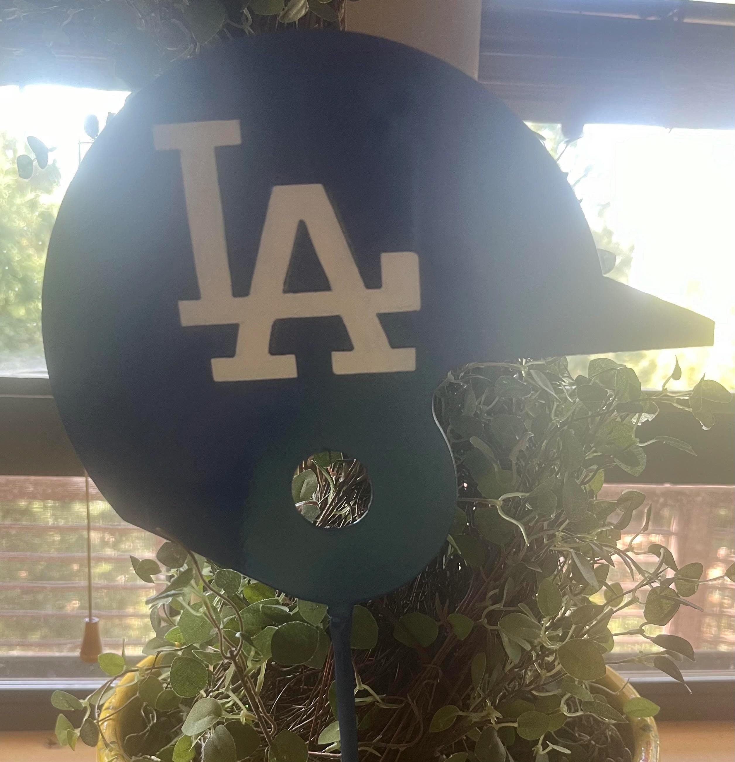LA Dodgers Baseball Garden Stake - Etsy