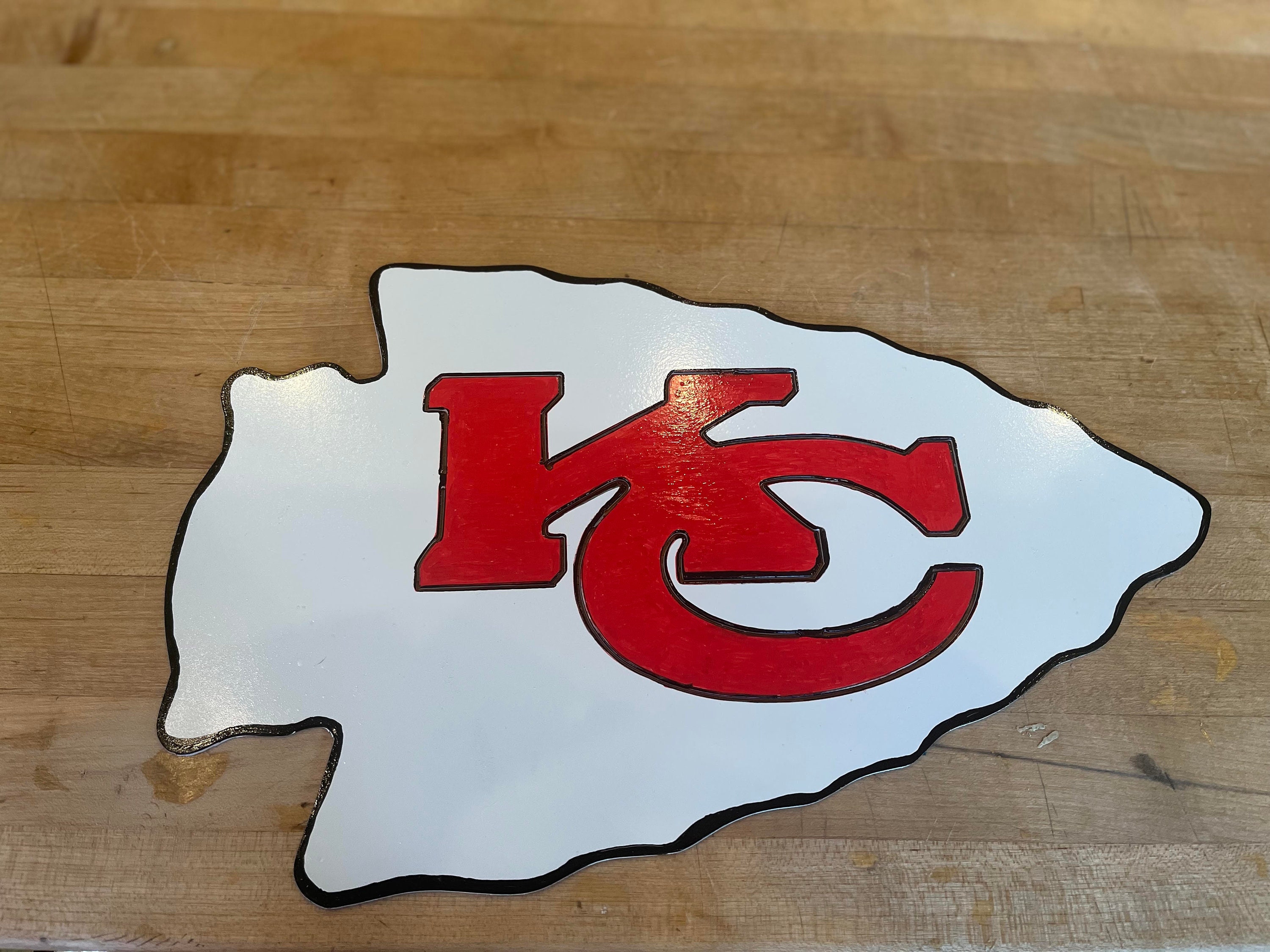 Kansas City Chiefs Football Sign - Etsy