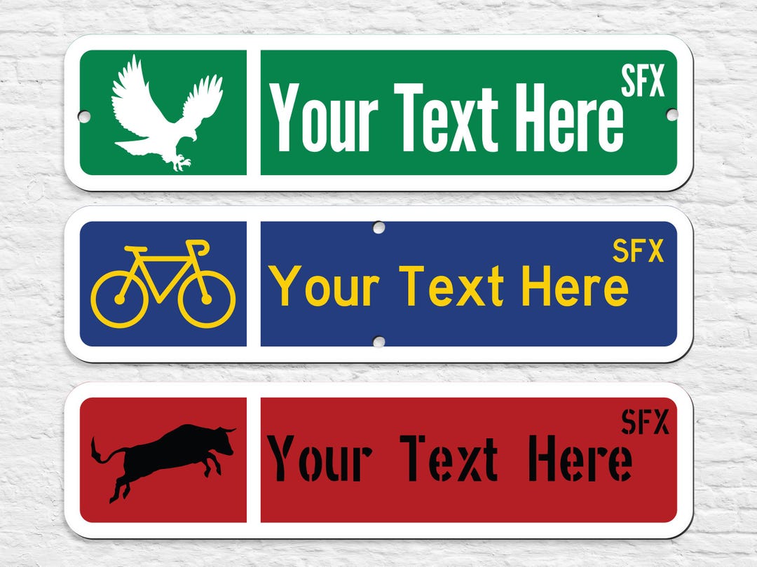 Personalized Metal Street Sign, Quality Custom Decor Sign, Gift Make ...