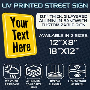 Custom Park Street Sign, Quality Personalized Decor Sign, Gift Make ...