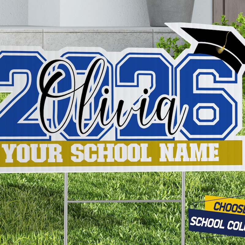 Graduation High School Yard Signs - Etsy