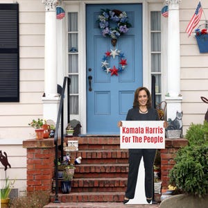 Kamala Harris Life Size Cutout Cardboard Figure Funny Props Party Decor ...