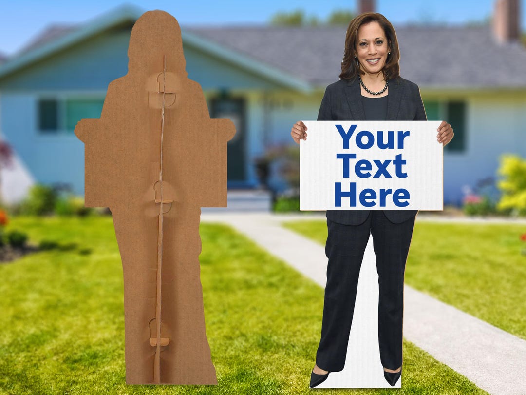 Kamala Harris Life Size Cutout Cardboard Figure Funny Props Party Decor ...