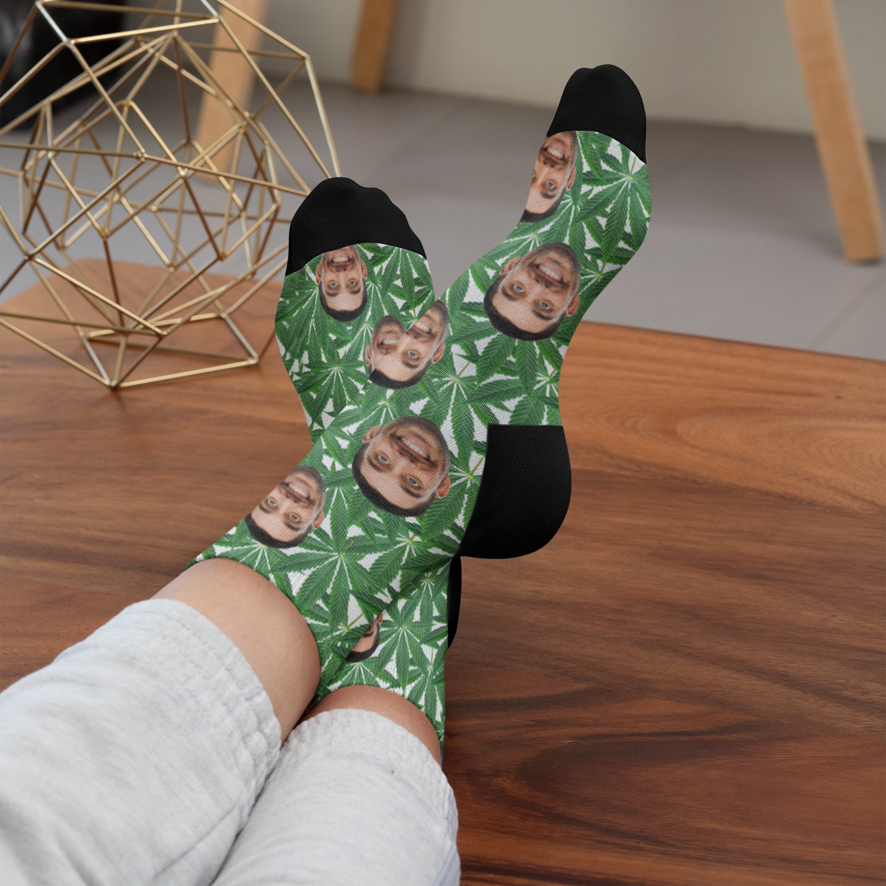 Personalized Sock W Photo for Men & Women 9 Color Themes - Etsy