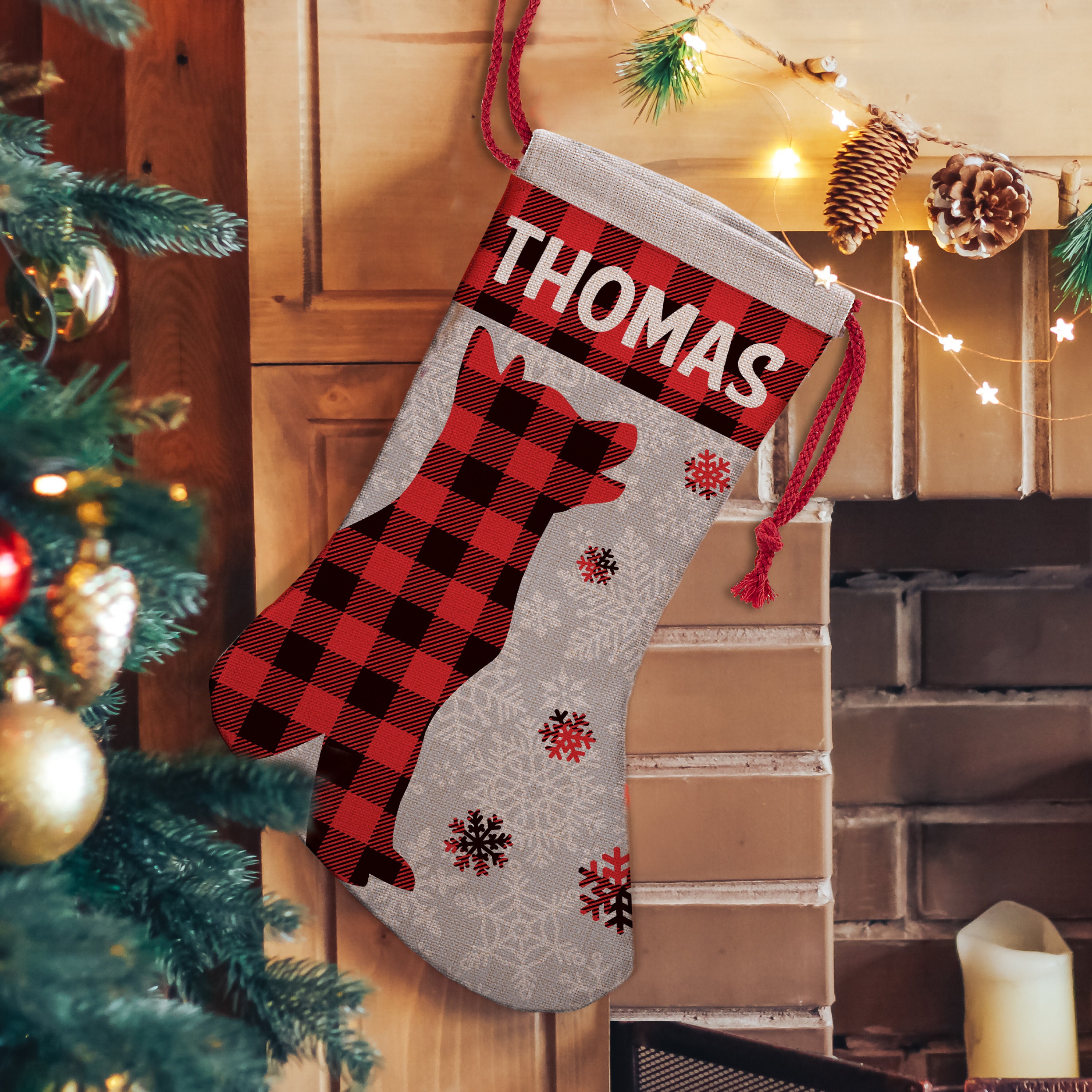 Personalized Christmas Name Stockings W/ 9 Patterns 5 Fonts - Etsy