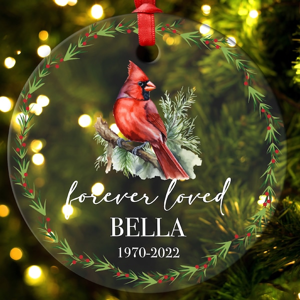 Cardinal Memorial Ornament - Etsy