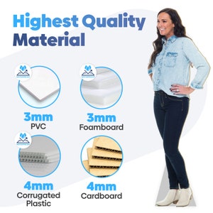 Custom Life Size Cardboard Cutout, Graduation, Birthday Party Props ...