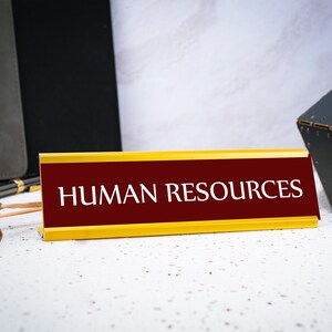 Custom Name Desk Plate, Personalized Name Plate, Office Gifts, Optional ...