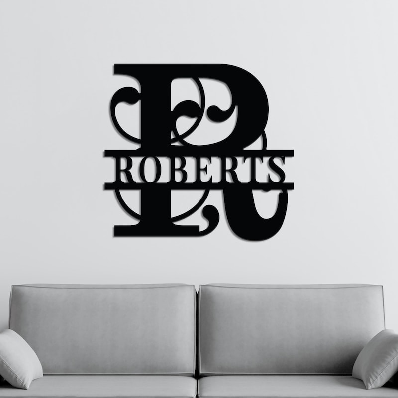 Monogram Wall Decor - Etsy