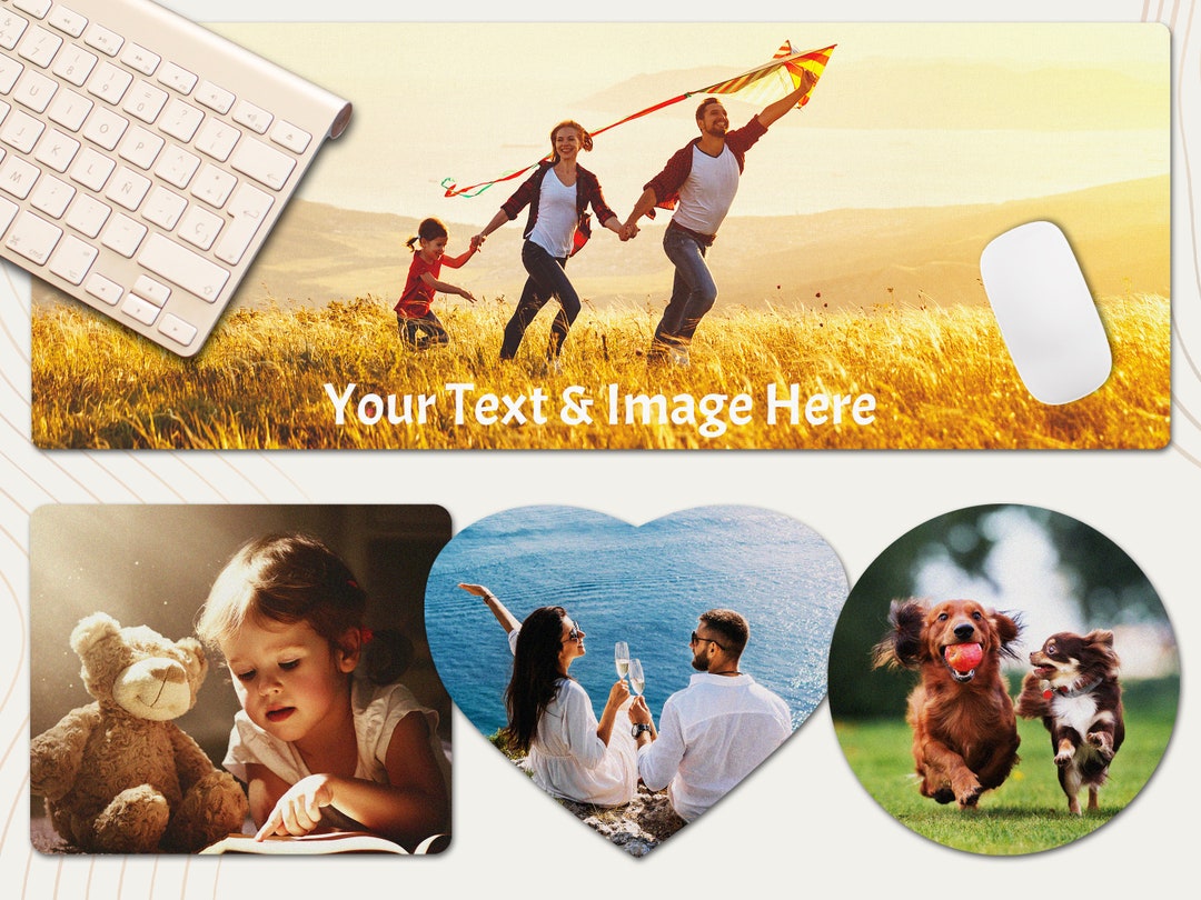 Personalized Mouse Pad With Photo, Picture and Text - Custom Photo ...