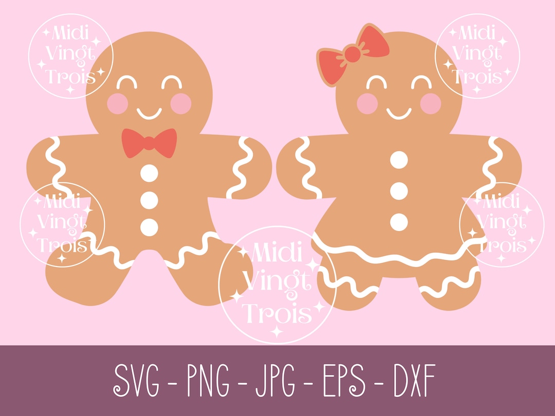 Cute Gingerbread SVG | Christmas Svg, Gingerbread Svg and Clipart ...