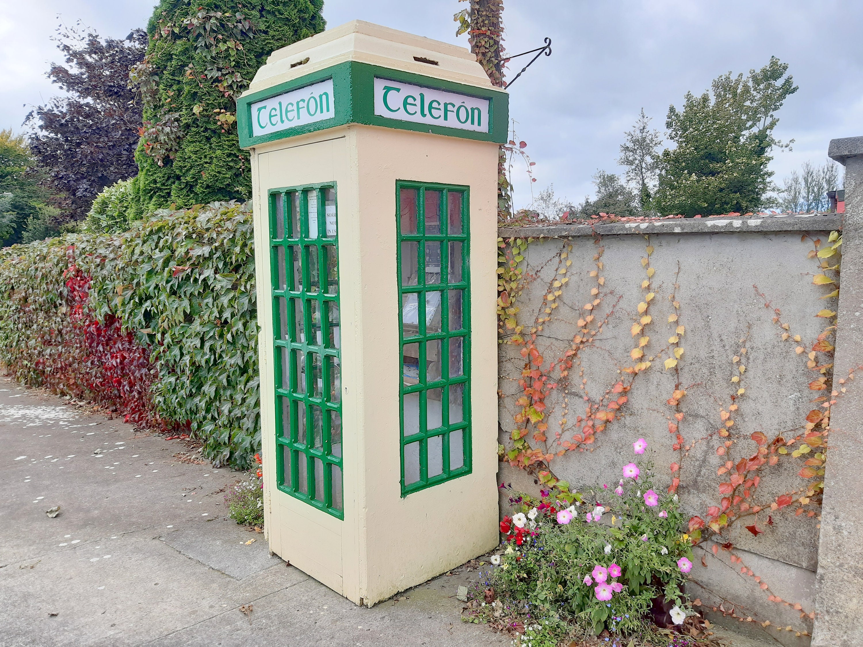 Irish Telefon (telephone) Box - in the Countryside Near Killarney ...