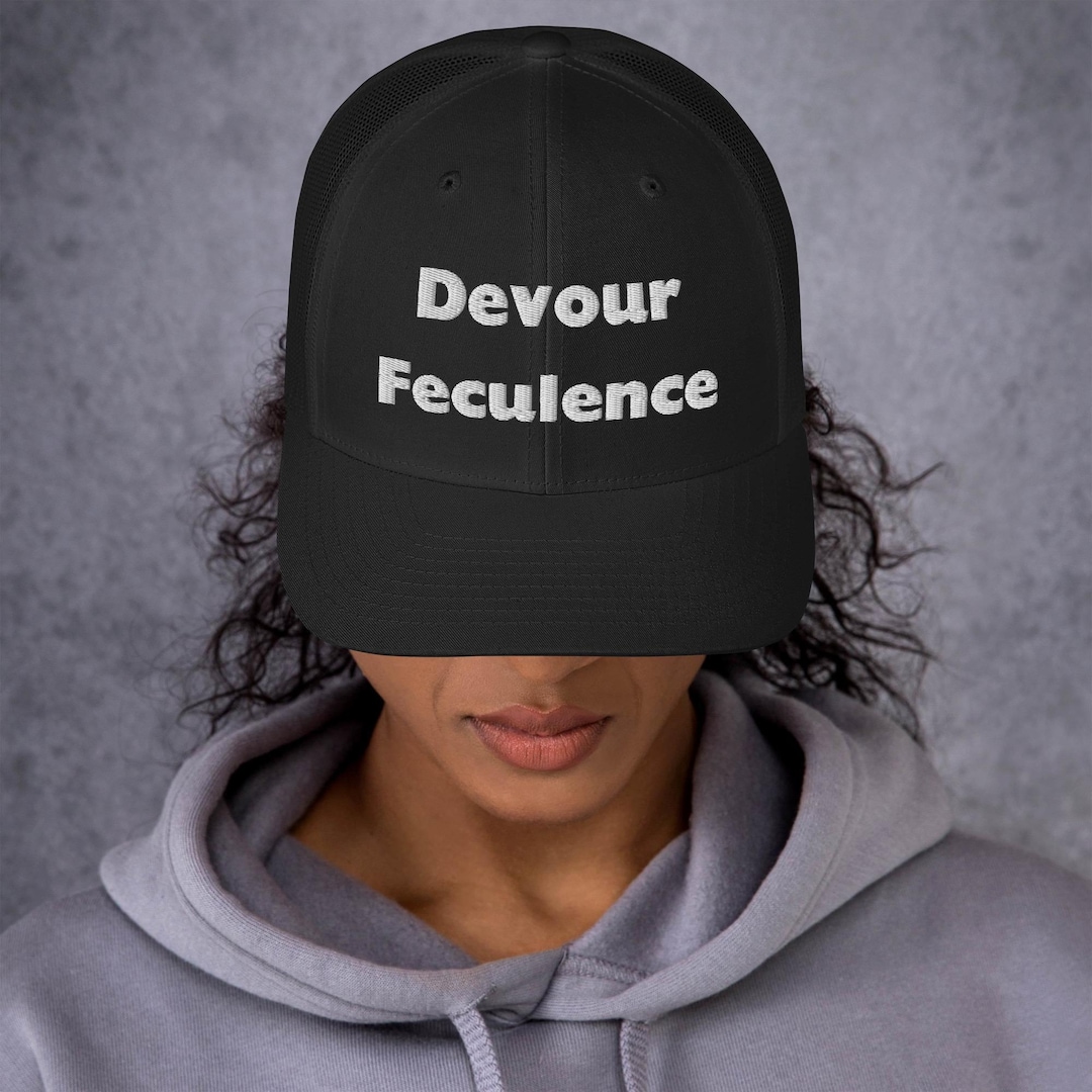 Devour Feculence — Severance-inspired Dark Humor Hat - Etsy