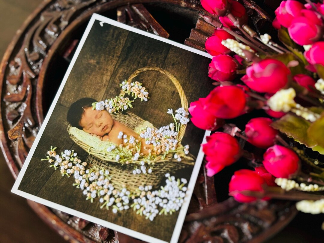 Handmade Embroidered Photo Baby, Custom Embroidery Picture Gift ...