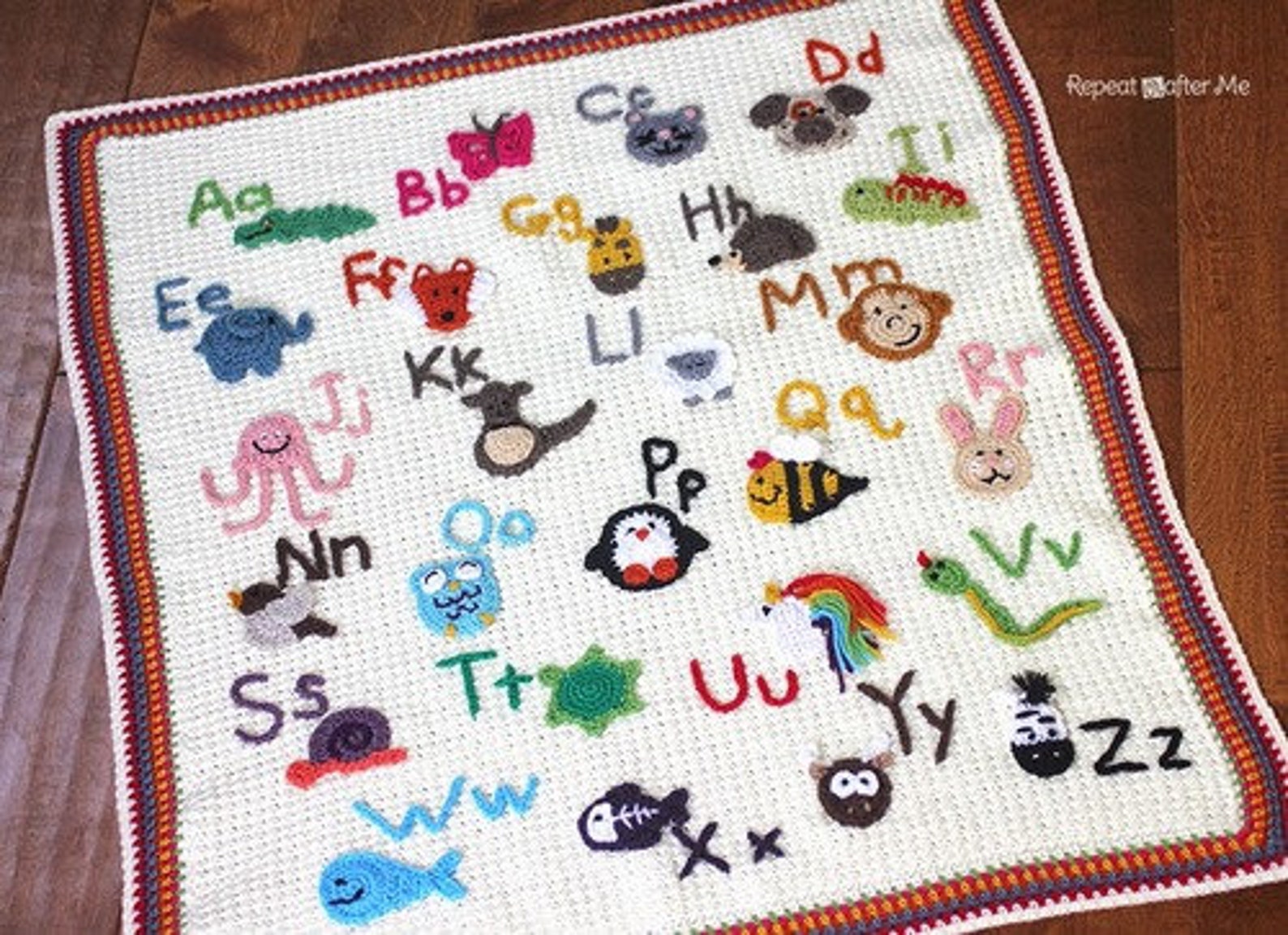 Crochet Alphabet ABC Letters and Shapes Graphghan Baby - Etsy