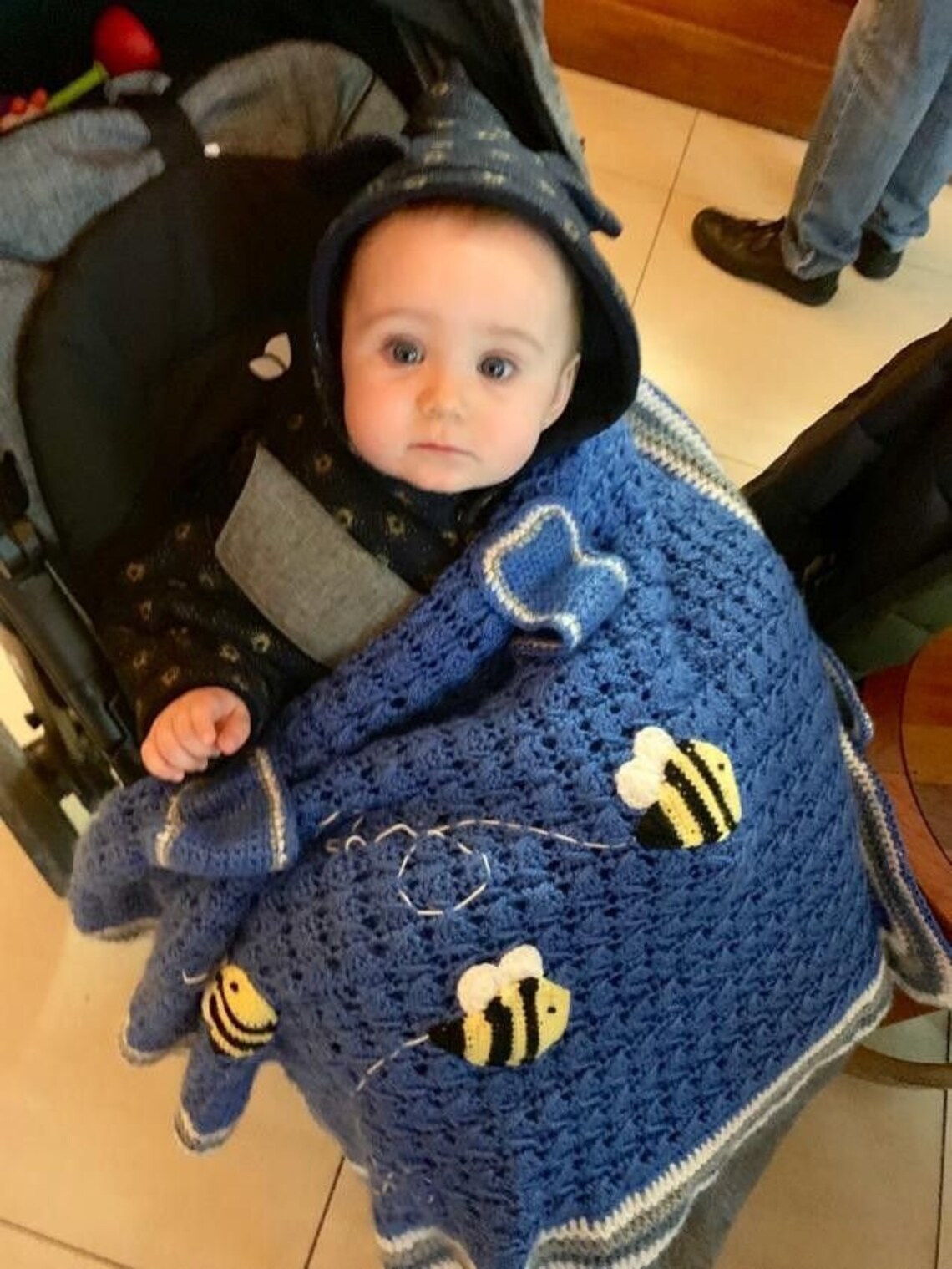 Crocheted Stroller Tent, Car Seat Cover, Crocheting Baby Car Seat ...