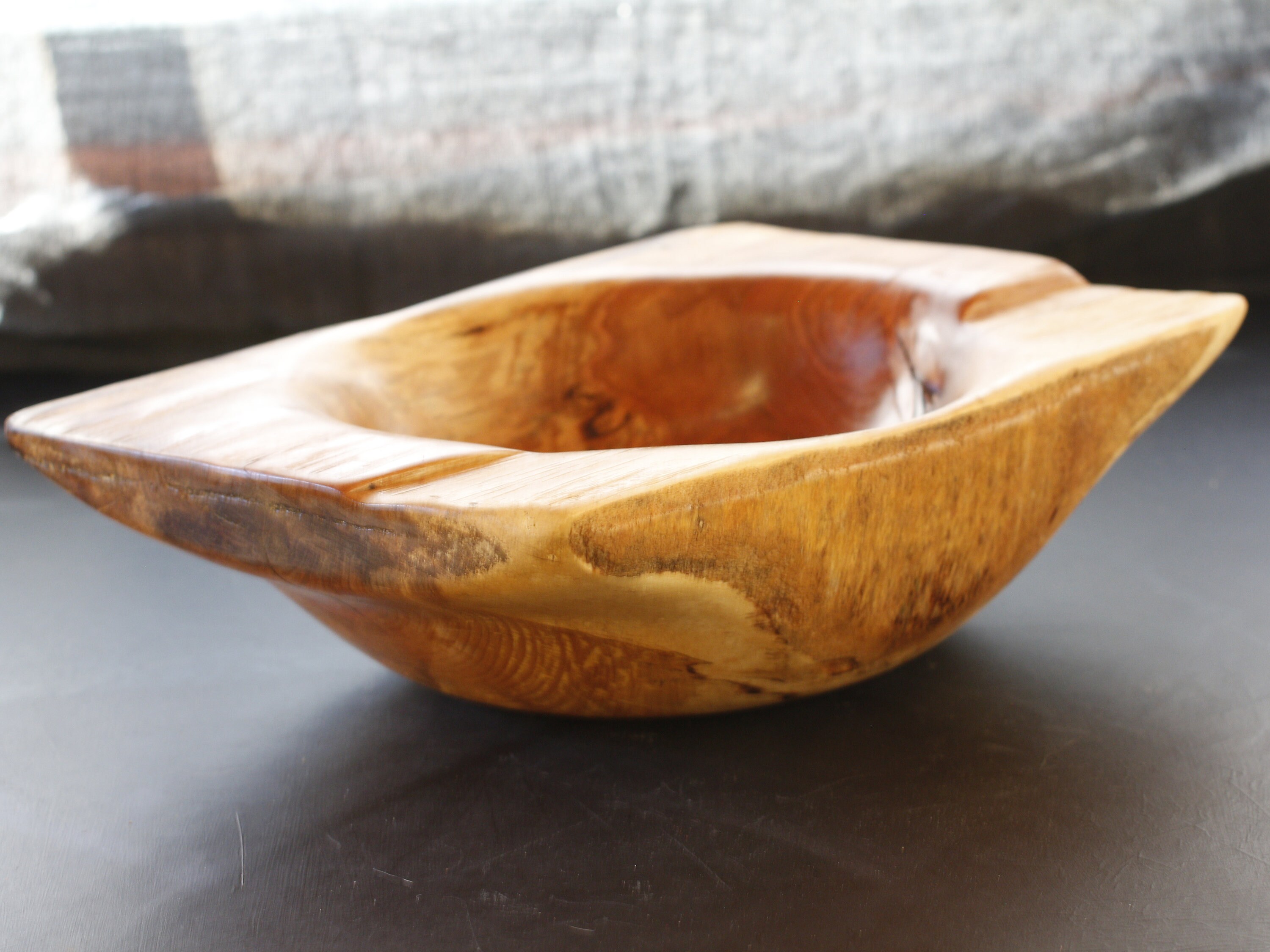 Live Edge Square Cherry Bowl - Etsy