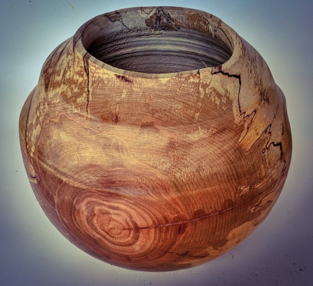 12 Spalted Cherry Wood Vase, Planter - Etsy