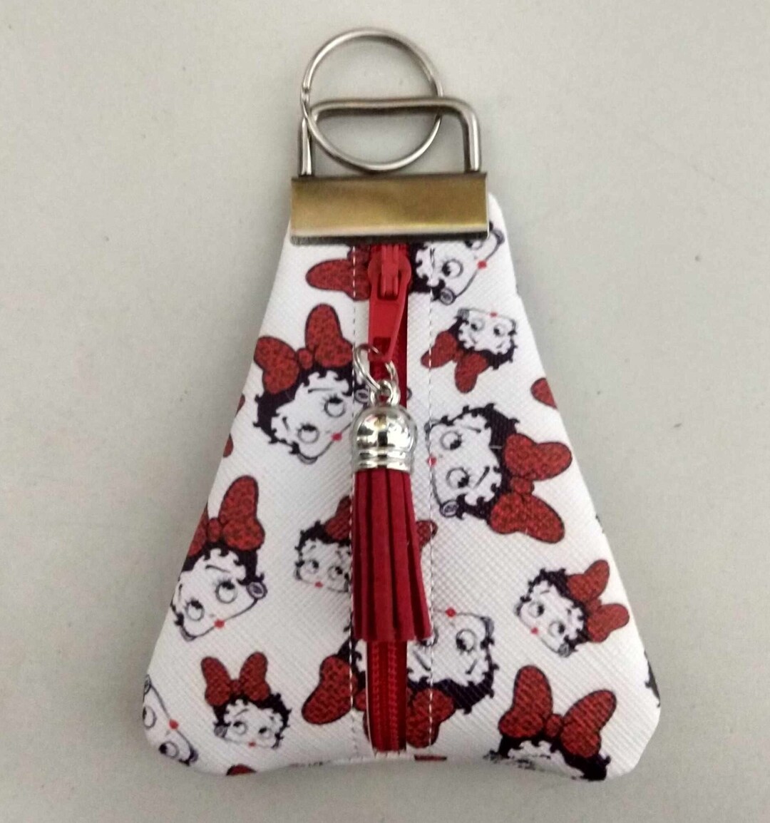 Betty Boop Tiny Tote Coin Change Purse Keychain Lanyard Handmade - Etsy
