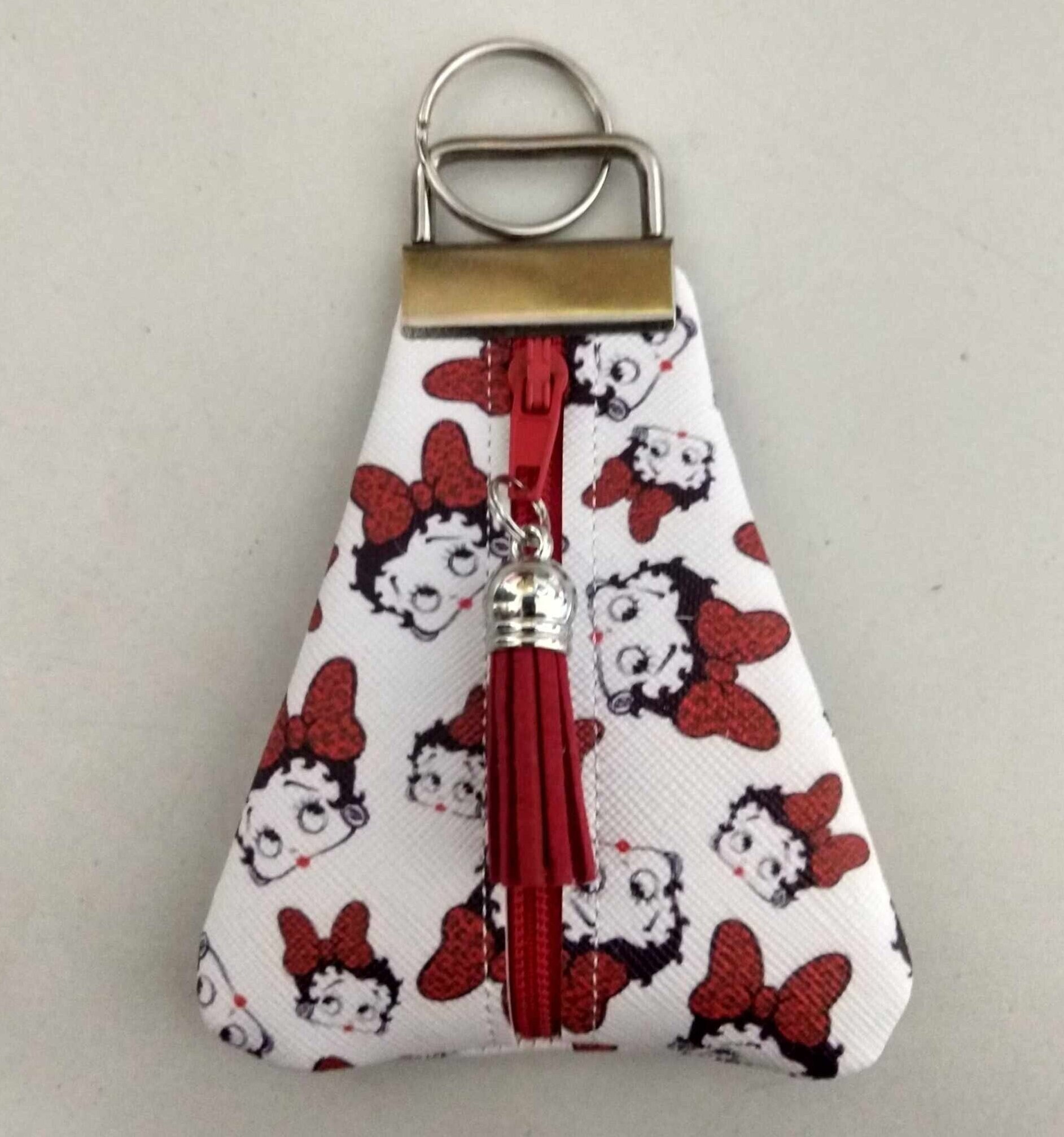 Betty Boop Tiny Tote Coin Change Purse Keychain Lanyard Handmade - Etsy
