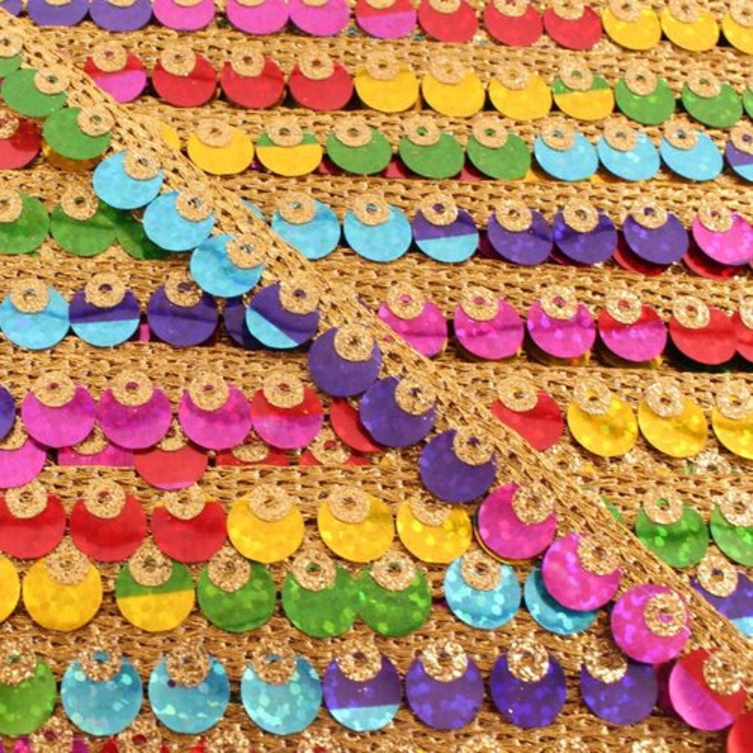 Rainbow Sequin Trim for LGBTQ+ Pride, Drag Queen, EDM Festival ...