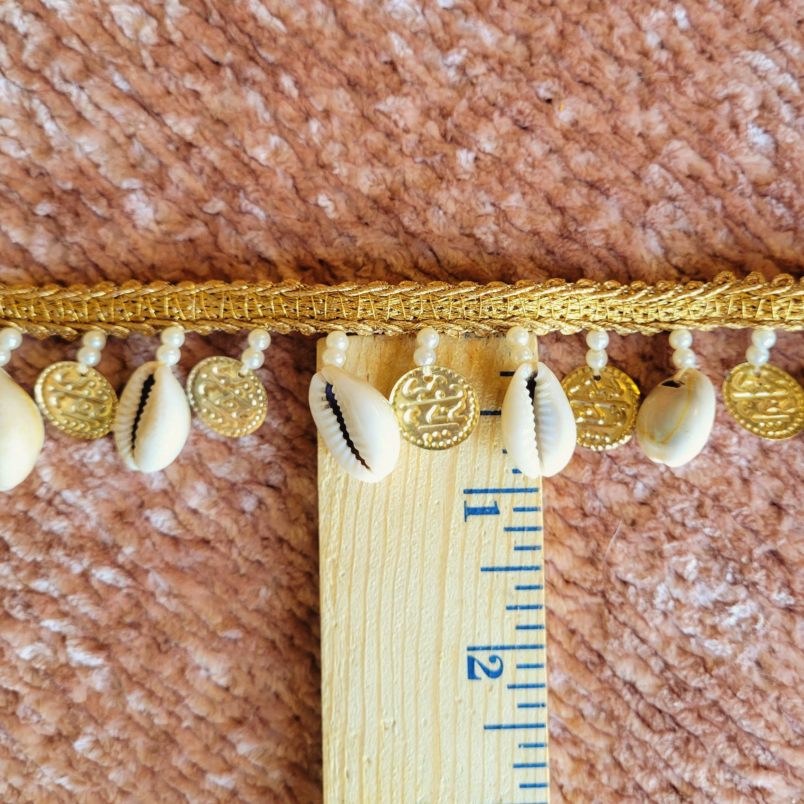 Gypsy Shell Coin Beaded Fringe Trim for Fantasy Kid's Costume, Pirate ...